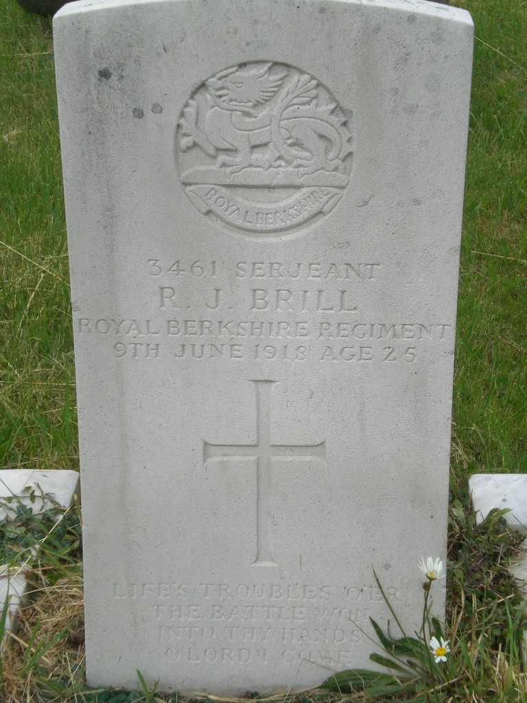 Serjeant R. John Brill - War Graves in the Old Reading Cemetery